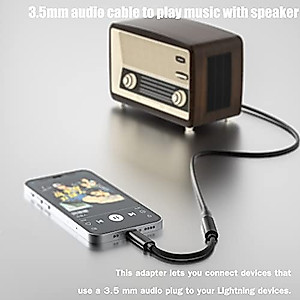 sunshot iOS to 3.5mm Headphone Jack Adapter, Aux Audio Adapter for iPhone Dongle Cable Compatible with iPhone 13 12 11 Xs MAX XR X 8 7 iPad iPod