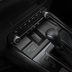 CarQiWireless Wireless Car Charger for Mazda CX5 2017-2024 2023 Accessories, Wireless Phone Charging Pad for CX-5 2018 2019 2020 2021 2022