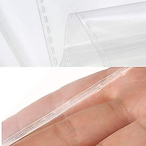 LISM 1000 Pack 6" x 8" Thick Clear Plastic Resealable Cellophane Adhesive Self Seal Bags 1.6 Mil Heavy Duty Packaging Envelopes Prints Photos Cards Gifts Cello Poly Bags