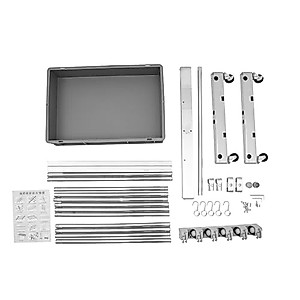 Broom mop Holder Cleaning Supplies Organizer Janitor Carts on Wheels, Movable Floor-Mounted Mop Rack, Housekeeping Station Storage Tools, for Garage, Garden, Closet