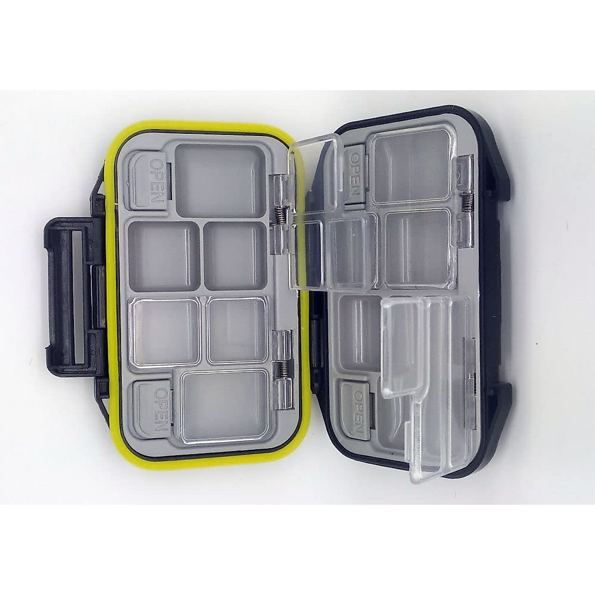 Sibas Tackle Box Organizer Waterproof Portable Double Sided Small Case Mini Utility Lures Box Kayak Fishing Containers for BASS Lures for Vest Jewelry Bead High Strength Lock