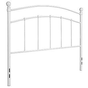 Flash Furniture Woodstock Decorative White Metal Full Size Headboard