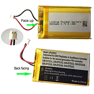 AOLIKES Cuh-zct2e Battery LIP1922-S 2200mAh for PS4 Pro Battery Replacement, for with Integrated Light Bar PS4 Slim Controller Battery Replace LIP1522 on Cuh-zct2u Series Controller PS4 V2 Battery