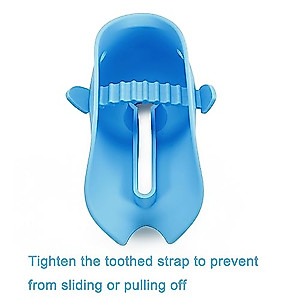 PandaEar Bath Spout Cover, Baby Bathtub Faucet Cover, Baby Shower Protector Cover for Kids Toddlers, Universal Fit -Whale (Blue)