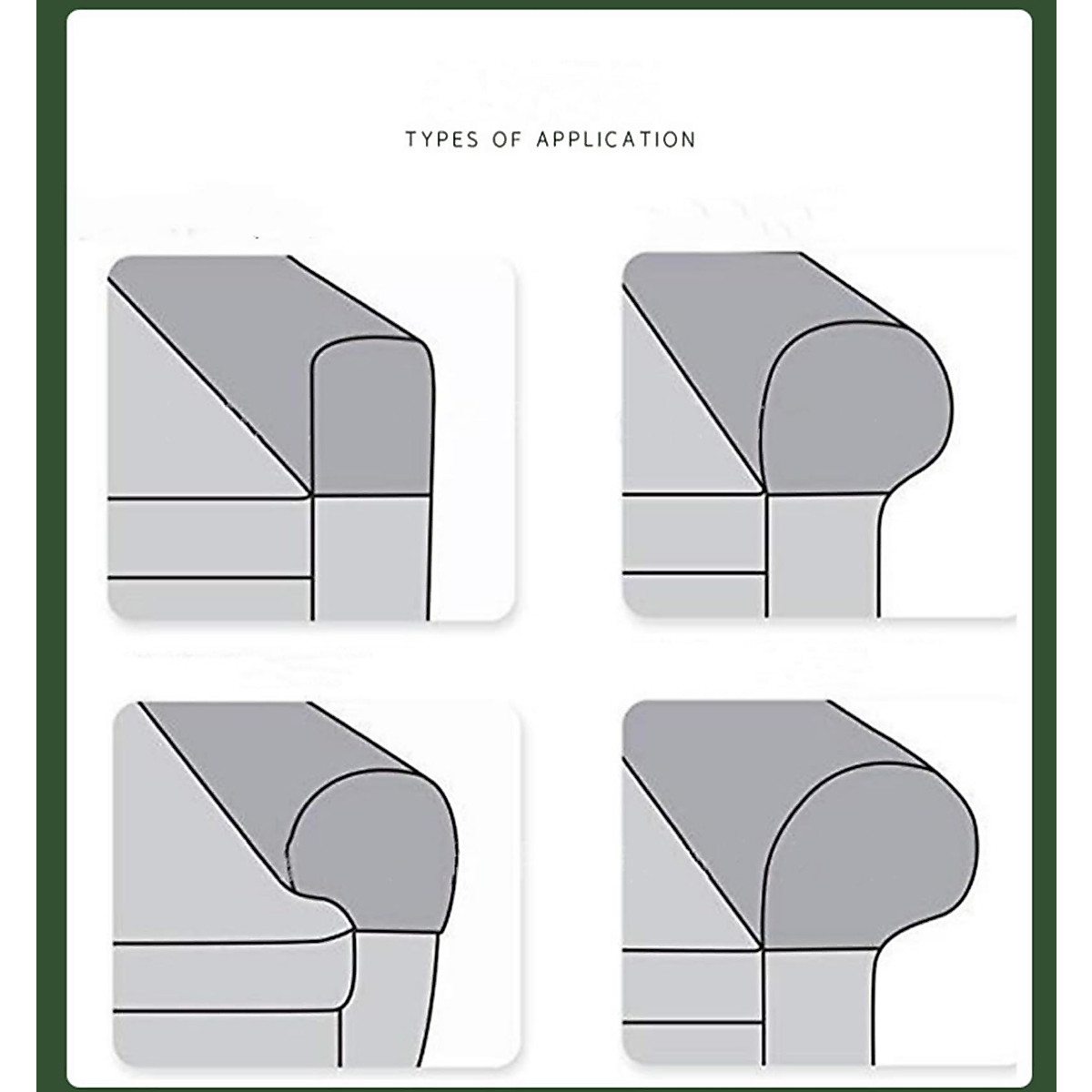 HAPYLY Set of 2 PU Leather Sofa Armrest Cover Anti-Slip Waterproof Furniture Armrest Protector Armchair Slipcovers for Recliner Sofa Chairs (Black)