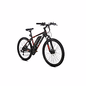 Totem Electric Bike for Adults 26”, Electric Mountain Bicycle 350W Motor, 20MPH Victor 2.0 with 36V 10.4Ah Removable Battery, E-MTB with Shimano 21 Speed Gears, Upgraded Adjustable stem-Black