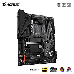 GIGABYTE B550 AORUS PRO (AM4 AMD/B550/ATX/Dual M.2/ SATA 6Gb/s/USB 3.2 Gen 2/2.5 GbE LAN/ALC1220-VB/RGB Fusion 2.0/PCIe4/DDR4/Gaming Motherboard)