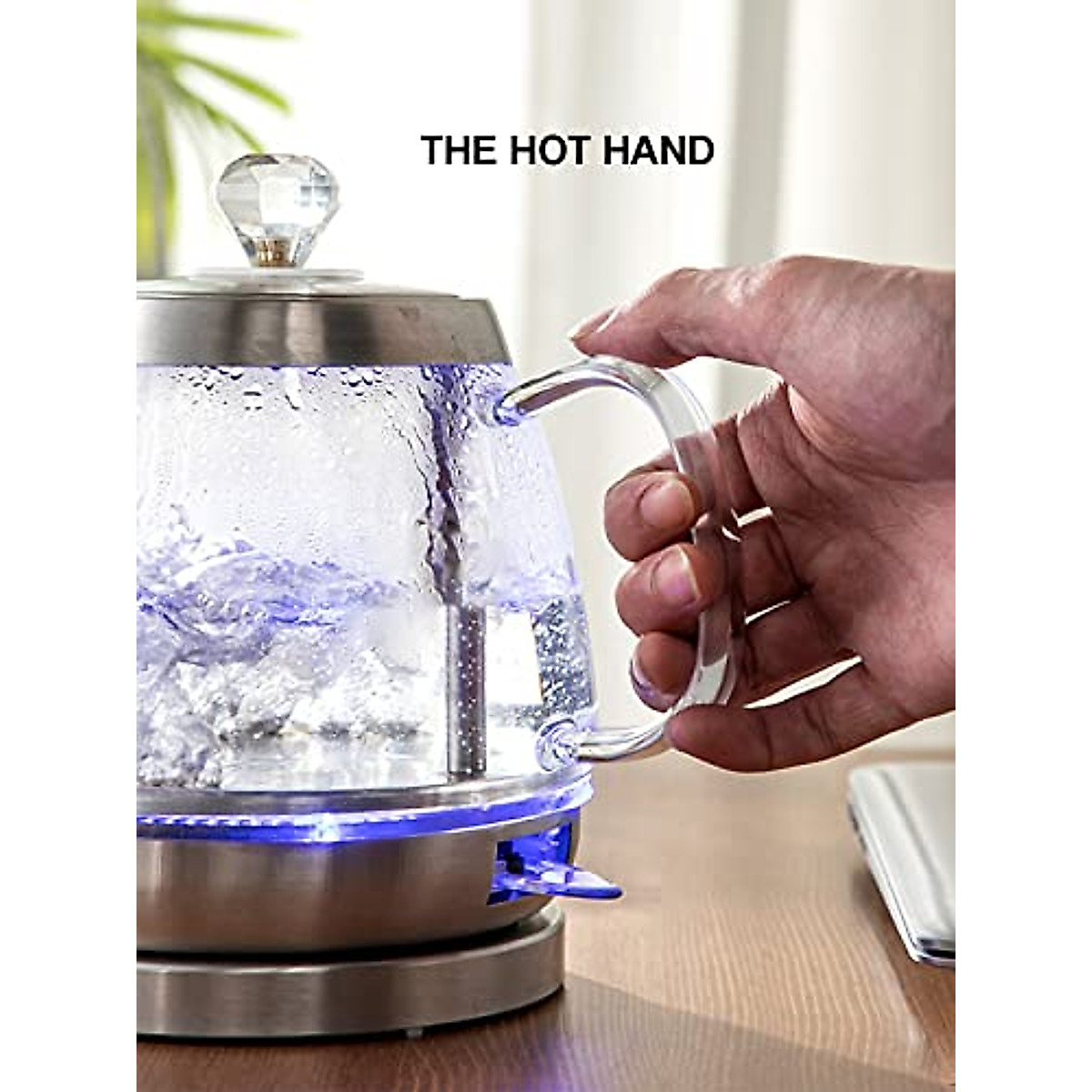 Hokcus Classic Kettle with 3Mins Quick Quiet Boil, Automatic Shutoff, Tea Heater Hot Water Boiler,Dry Burn Prevention 1L Base/1Kettle/1Kettle