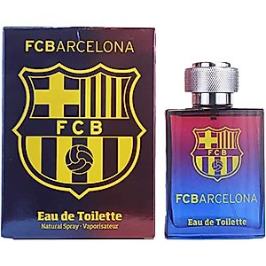 Air-Val International Eau de Toilette Spray for Men, FC Barcelona, 3.4 Ounce