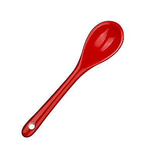 AKOAK 5 "Ceramic Egg Spoon, Ceramic Soup Spoons Porcelain Spoons for Coffee, Tea, Yogurt, Ice Cream, Appetizer and Dessert Spoons, Set of 8 Pcs