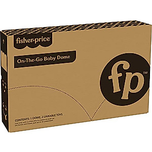 Fisher-Price Portable Bassinet And Play Space On-The-Go Baby Dome With 2 Toys And Canopy, Puppy Perfection