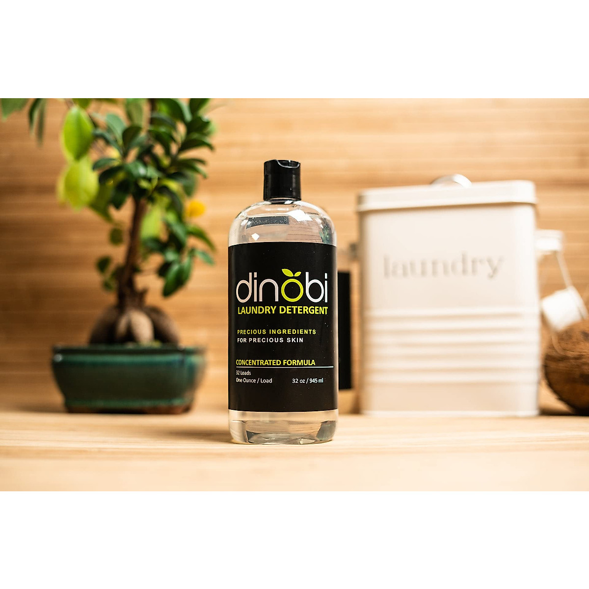 Ultra Sensitive Laundry Detergent w/ Lavender for Baby or Adult - Earth Friendly, Sensitive Skin, Sulfate-Free, Plant Based - by Dinobi | 32 Ounce | Environmentally Friendly, Hypoallergenic and Skin Safe, Vegan, and Safe for HE Washers!