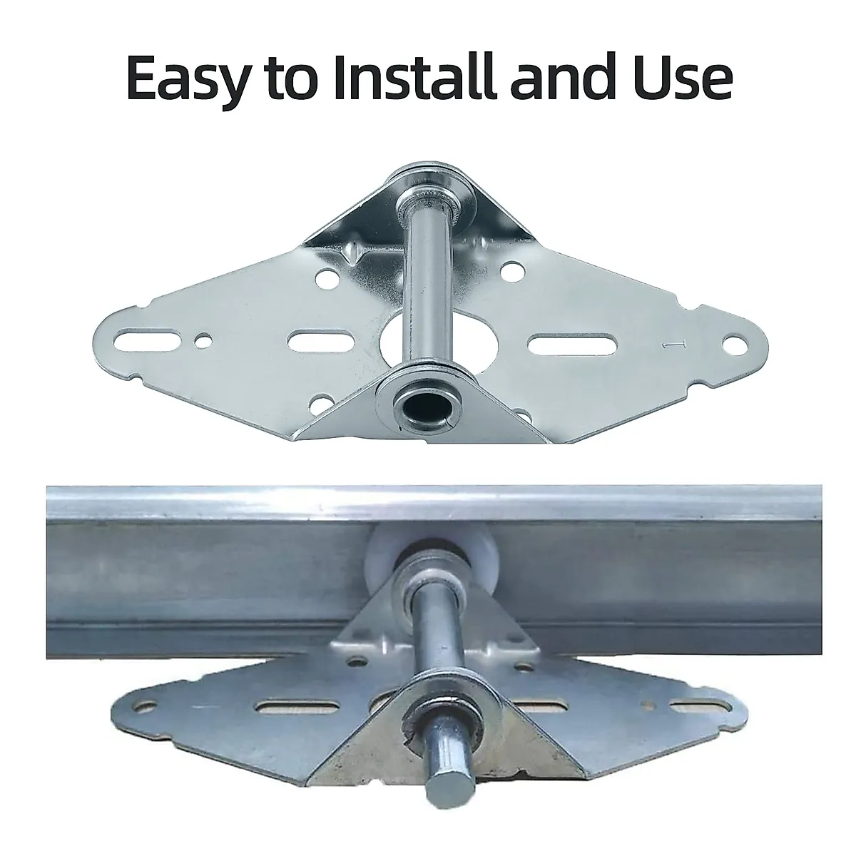 HOME MASTER HARDWARE 1-3/4" Nylon Garage Door Rollers 12 Pack + 4 Pack Garage Door Hinge Heavy Duty 14 Gauge Steel #1