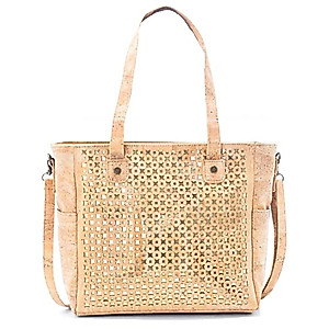 Handmade Vegan Portuguese Cork Purse Tote Bag for Women