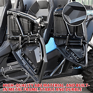 SAUTVS Lower Door Panels for Polaris RZR XP4 1000, 4 Seater Lower Half Door Inserts with Built-in Metal Frame for 2014-2023 Polaris RZR XP 4 1000 Turbo S 900 EPS(4 Doors, Replace #2879942)