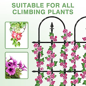 Garden Trellis, Rustproof Plant Trellis for Climbing Plants Outdoor, Wall Obelisk Trellis Plant Support for Indoor Plants, Flower, Lvy, Roses, Vegetable, Vines, Pot, Cucumbers, Clematis, Wall