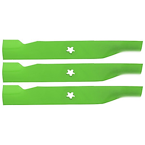 8TEN LawnRAZOR Mower Blade Set for Craftsman AYP Poulan Husqvarna GTH YTH 48 inch Deck 180054 173920 532180054 (High Lift)