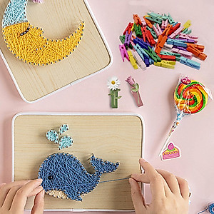 50 Pcs Colored Clothespins Colored Wooden Mini Small Tiny Clothespins Natural Birchwood Close Pins for Hanging Clothes Photos Pictures Arts Crafts Deco