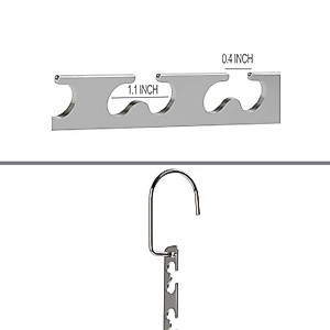 GEFTOL Space Saving Hangers Metal Hanger Magic Cascading Hanger Closet Clothes Organizer(4 Pack)