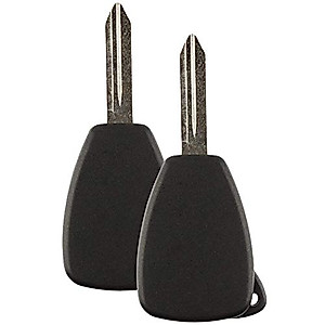 For 05-09 Jeep Dodge Chrysler Keyless Entry Remote Key Fob 4btn KOBDT04A, 56038749AD, 56038768AD - 2 PACK