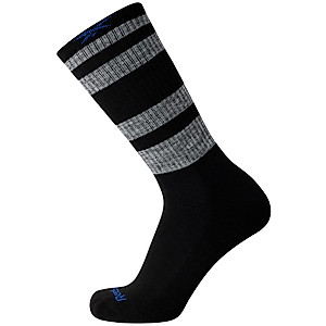 Reebok Men's Crew Socks - 10 Pack Mid-Calf Performance Cushion Comfort Crew Socks - Athletic Socks for Men (6-12.5), Size 6-12.5, Black/Grey Multi