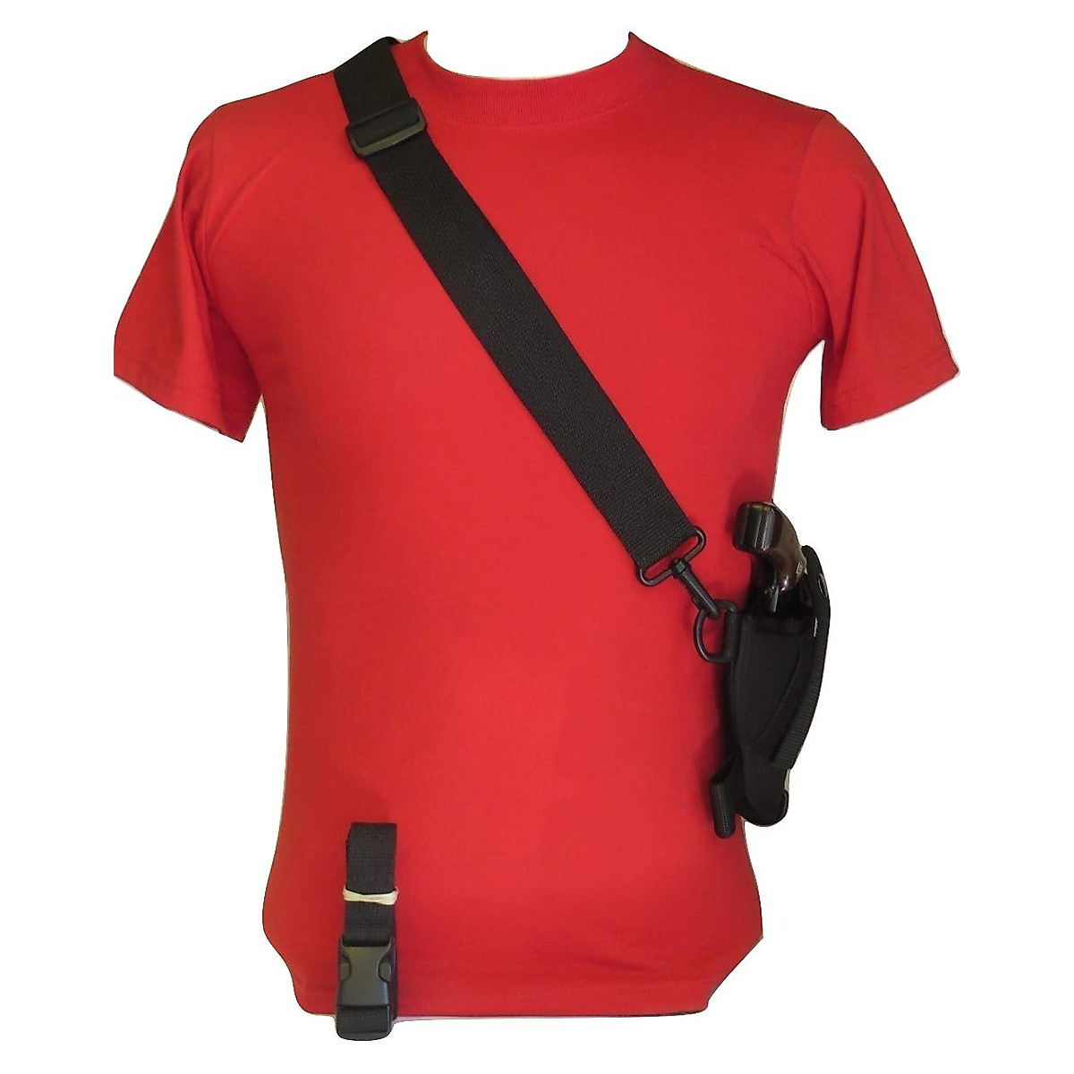 Bandolier Shoulder Holster 2"-2 1/2" Small Revolver 38, 357, 22 - J Frame Black