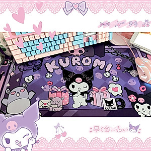Kawaii Desk Pad Anime Mouse Pad XLarge Size, Kawaii Desk Cccessories Gaming Mousepad Kawaii Room Decor for Girls