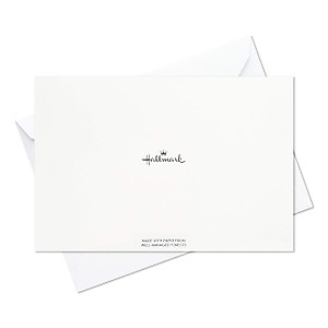 Hallmark Thank You Cards Assortment, Artistic Black and White (24 Cards with Envelopes for Baby Showers, Wedding, Bridal Showers, All Occasion)