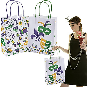 MARDI GRAS CRAFT BAG - Party Supplies - 12 Pieces