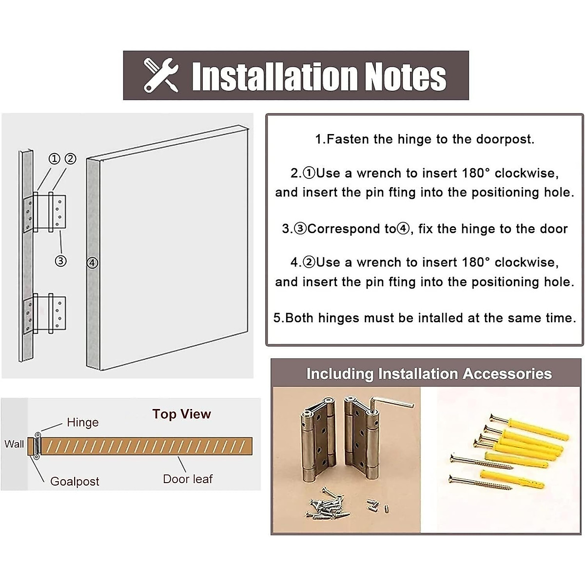 Swing Doors Unpainted, Interior Swinging Door Single Panel, Half Waist Cafe Door with Hinges, Bathroom Bar Butler Doors Interior (Size : W60xH90cm(23 5/8" x35 3/8"))