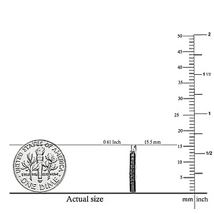 Dazzlingrock Collection 0.38 Carat (ctw) Round Black Diamond Lined Inside Out Hinged Post Hoop Earrings in 925 Sterling Silver