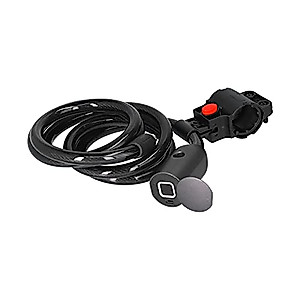 Shanrya USB Rechargeable Bicycle Lock, Antitheft Reliable Bike Cable Lock for Luggage Door