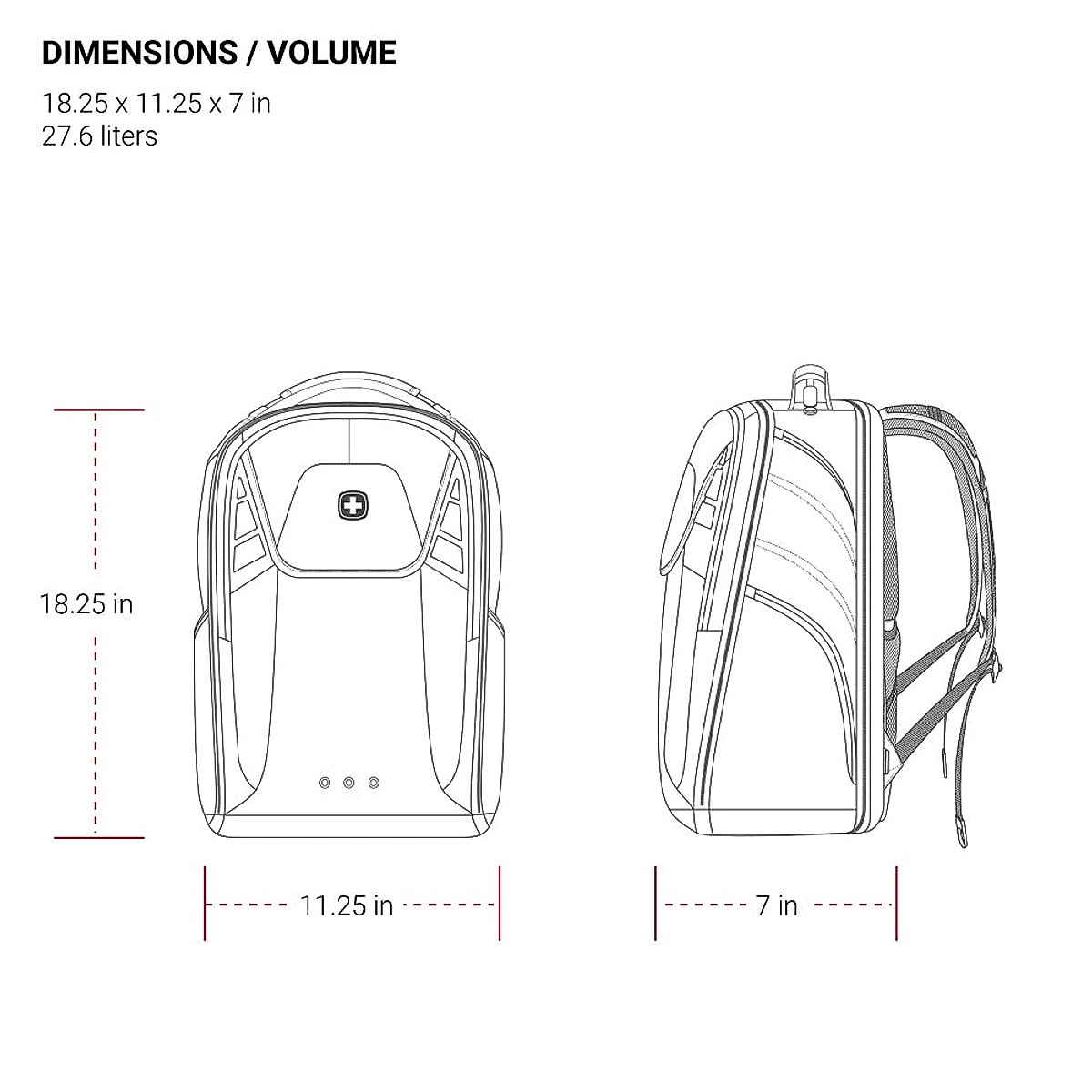 SwissGear 2762 ScanSmart Laptop Backpack, Black, 17-Inch