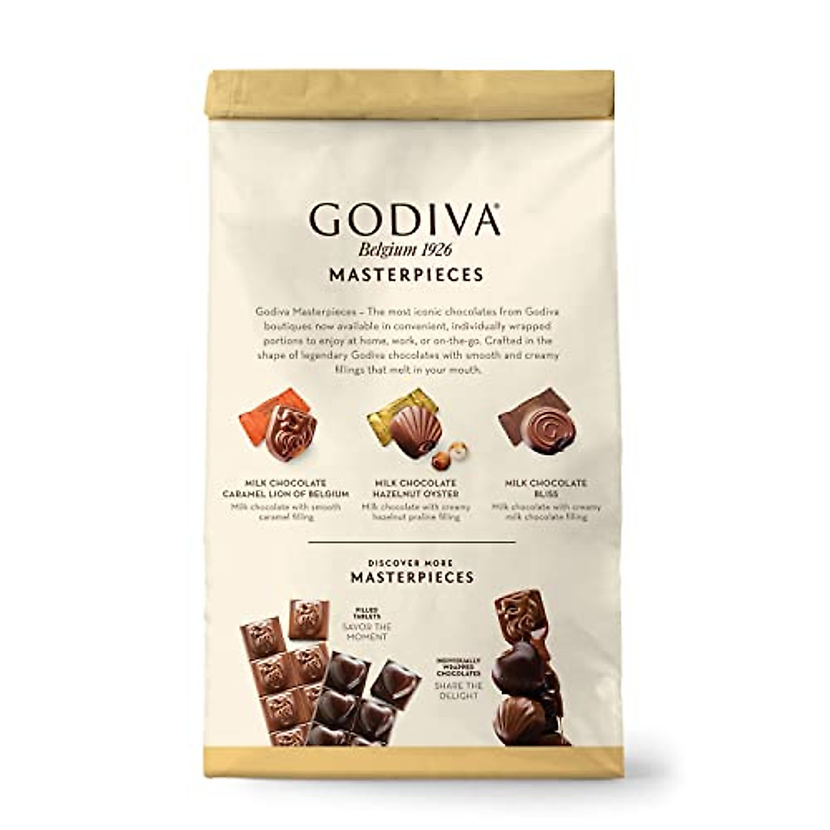 Godiva Masterpieces Assortment of Legendary Milk Chocolates 13.5 oz