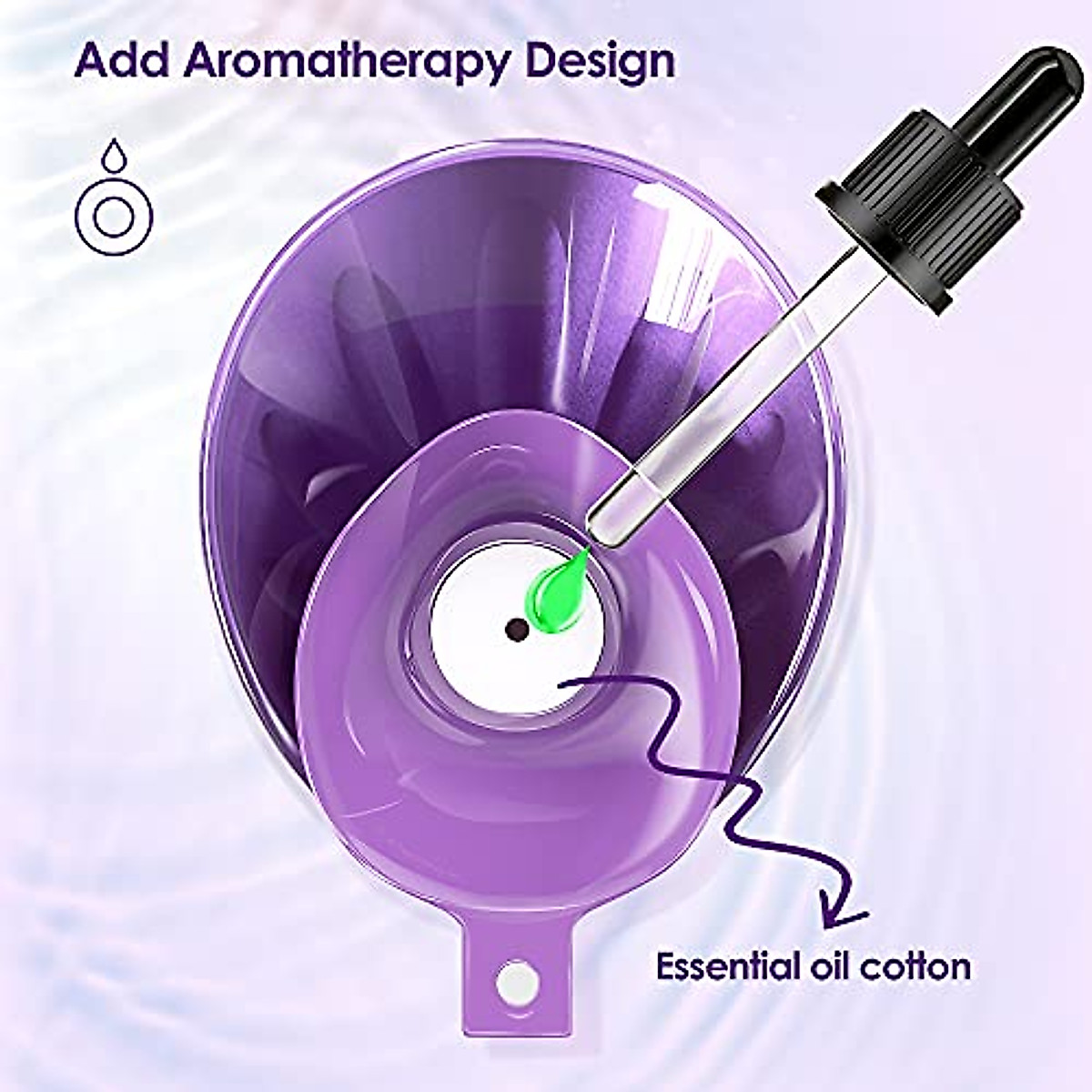 Kingsteam Facial Steamer - Nano Ionic Face Steamer Warm Mist Steamer for Face Home Sauna SPA, Face Humidifier Steamer for Facial Deep Cleaning Unclogs Pores, with Aromatherapy Kit (Purple)
