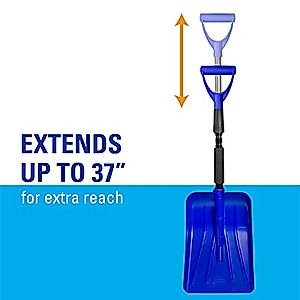 SubZero 17211 Auto Emergency Snow Shovel with Extendable Handle (Colors may vary)