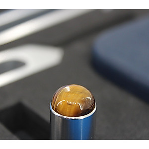 Ckakra Pack of 2 Weighted Tuning Forks with Natural Gemstone Trigger Point for Sound &Body Healing, OTTO128& OM136.1, Zen Tools,Odorless Silicone Activator