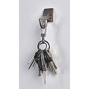 BHANMAGE Coat Towel Hook Wall Mounted Aluminum Single Robe Hanger Heavy Duty 3 Pack for Home Bathroom Kitchen Office (Nickel)