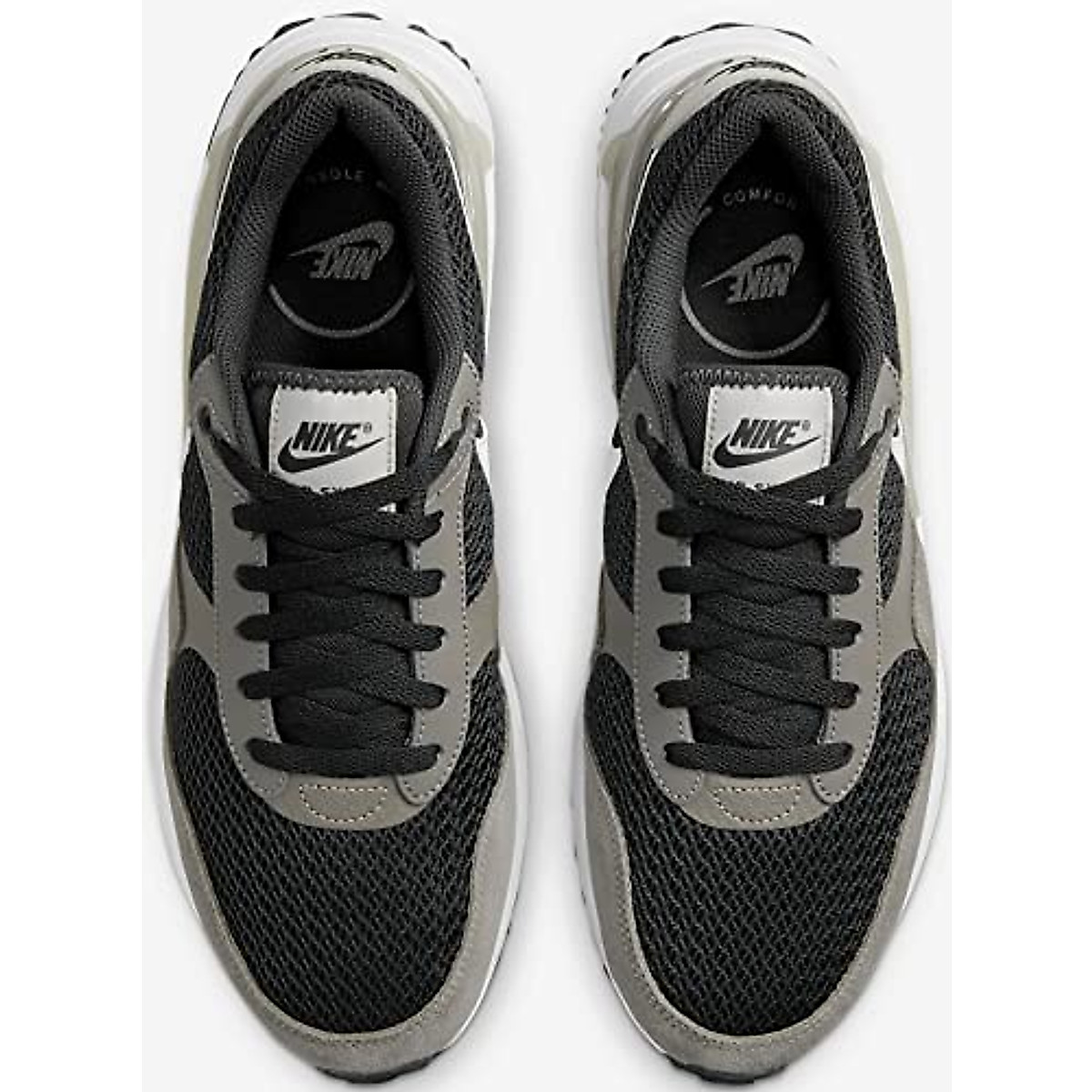 Nike mens Air Max SYSTM shoe, Dark Smoke Grey/White., 10