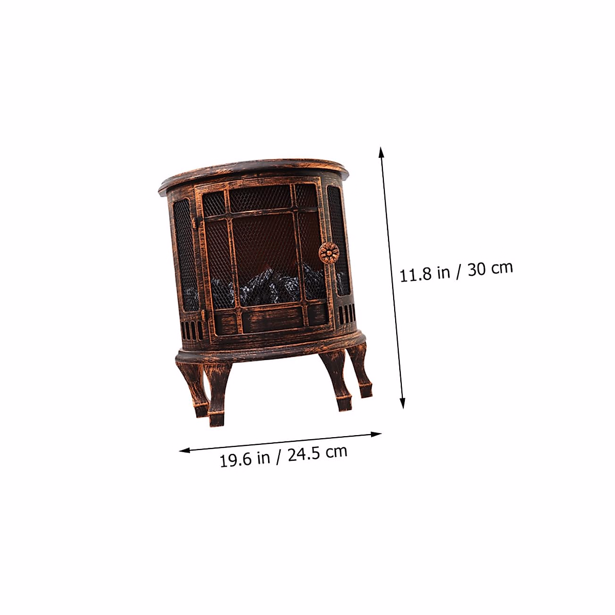 Abaodam Fireplace Corner Adornment Decorative Lamp Living Room Decoration Powered Rhythm for Party