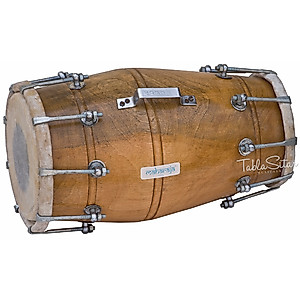 Maharaja Musicals Dholak Drum, Mango Wood, Bolt-tuned, Padded Bag, Spanner, Dholki Musical Instrument (PDI-104)
