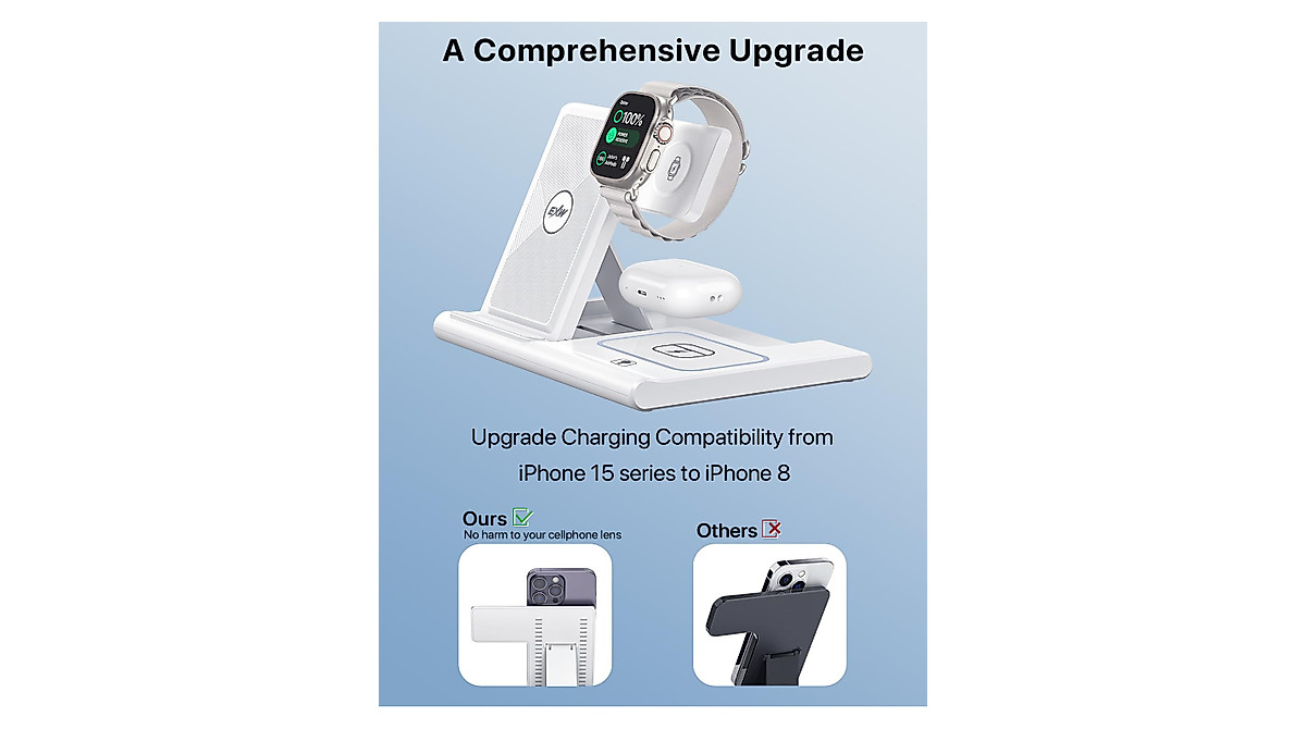 3-in-1 Wireless Charger for iPhone, AirPods & Apple Watch