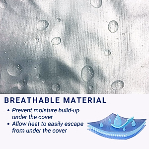 EliteShield ShieldAll Ultimate Class C RV Cover, Waterproof UV Resistant Class C Motorhome Cover Fits 30 feet to 32 feet Class C RV, Silver Color