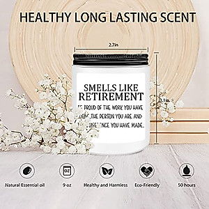 Retirement Gifts for Women Men,Happy Retirement Gifts for Coworker Best Friends Dad Mom Teacher Nurse Boss,Retirement Party Decorations for Her Him, Unique Candle Gifts for Retired Men Women