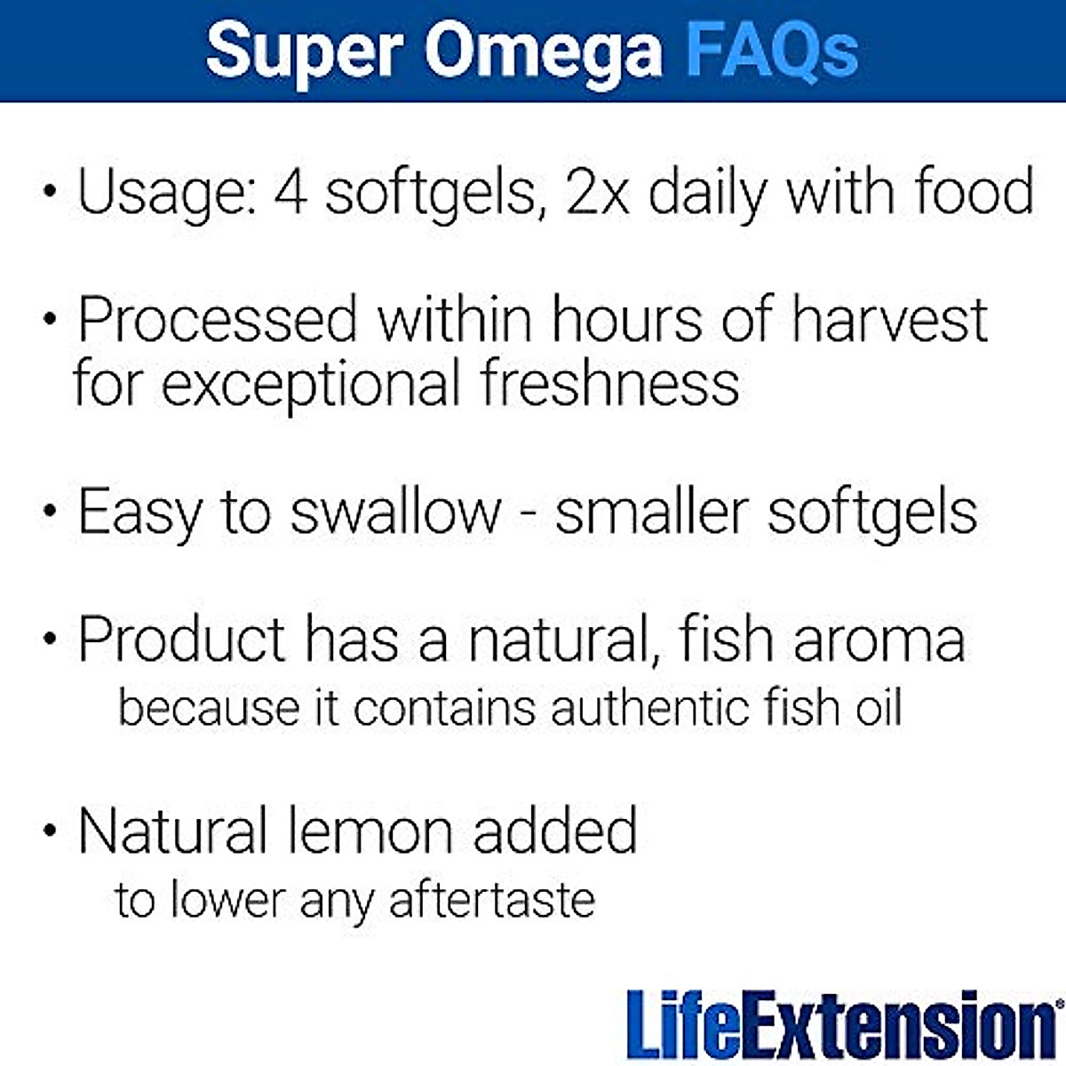 Life Extension Super Omega-3 360 Softgels (Pack of 2), Easy to Swallow, EPA/DHA Omega3 Fish Oil, Sesame Lignans & Olive Extract