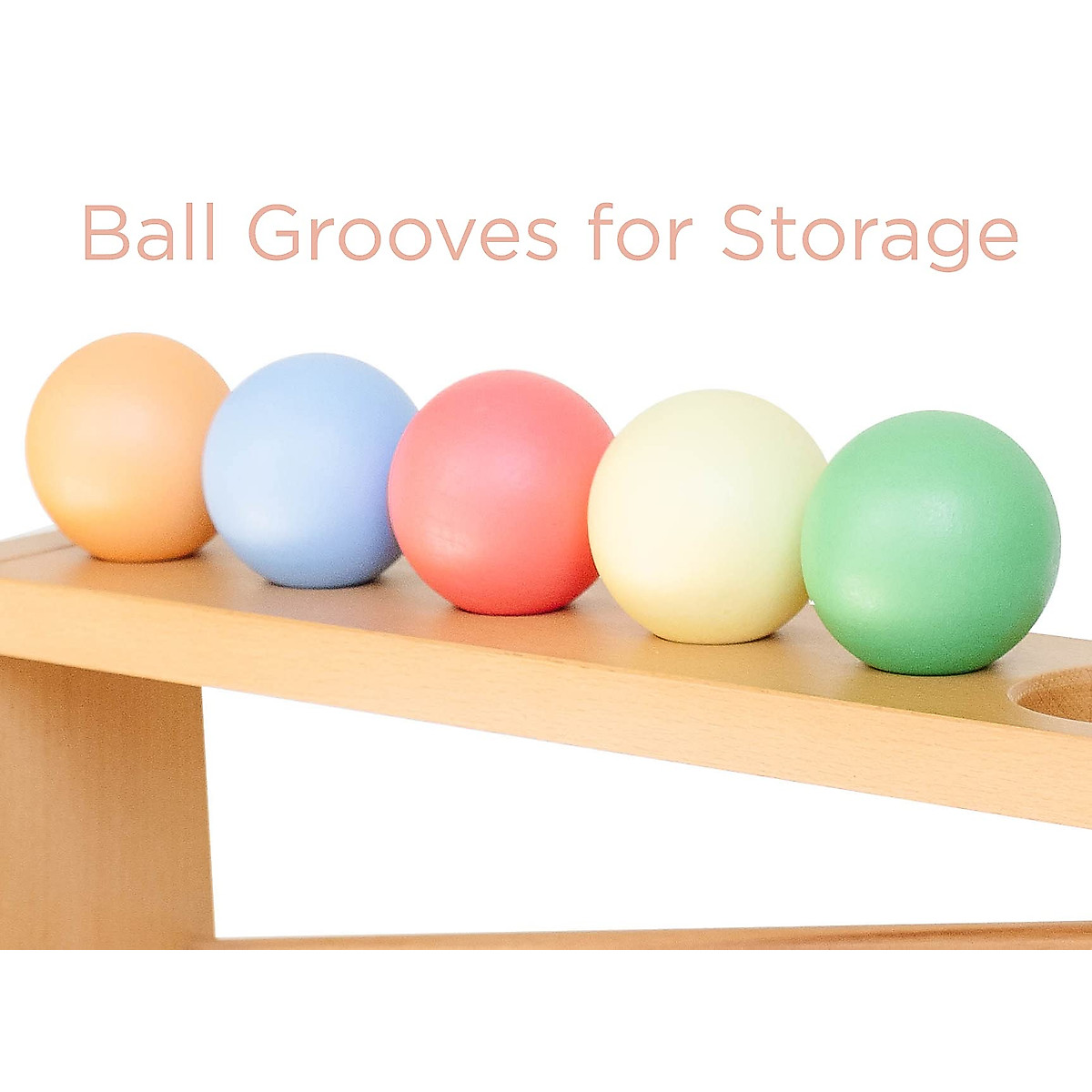 Montessori Ball Tracker Wooden Ball Drop - Wood Toys for 3 Year Old - Educational Toy for Baby and Toddler - Ball Ramp Maze Run Track - Baby Ball Drop Toy - First Birthday Gift 18 Months