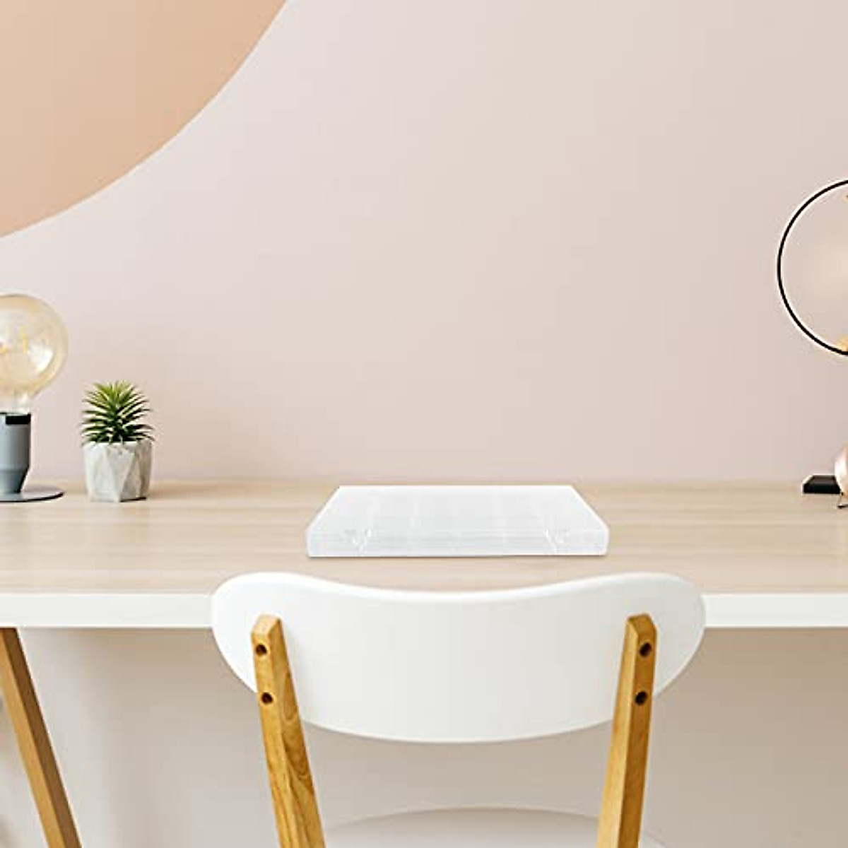 FOMIYES 2pcs 24 Grids Clear Plastic Jewelry Box Organizer Storage Container with Dividers Earring Storage Box Jewelry Divided Storage Case