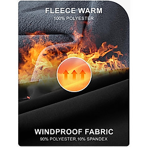 TBMPOY Women's Ski Windproof Waterproof Snow Pants Outdoor Hiking Fleece Lined softshell Pants Black S