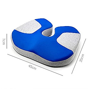 gyp Seat Cushion, Memory Foam Tailbone Cushion Thicken Coccyx Cushion Ergonomics Cushion Chair Pad for Pain Relief, Sciatica Orthopedic Seat Cushion (Color : D)