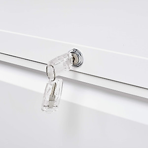 Rophefx Lateral File Cabinet 2 Drawer, Metal Storage File Cabinet with Lock, Mordern File Cabinet, Cabinet for Legal/Letter A4 Size and Office Home, Steel, White